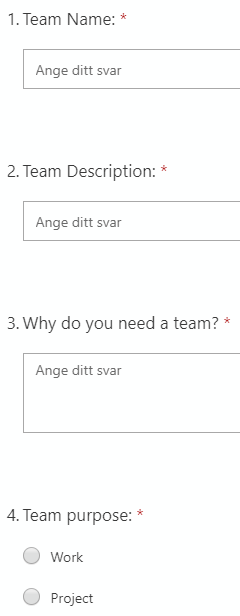 An example of a Teams provisioning workflow – Welcome to Deltinger 365