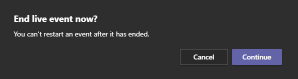 Restarting a Teams Live Event – Welcome to Deltinger 365
